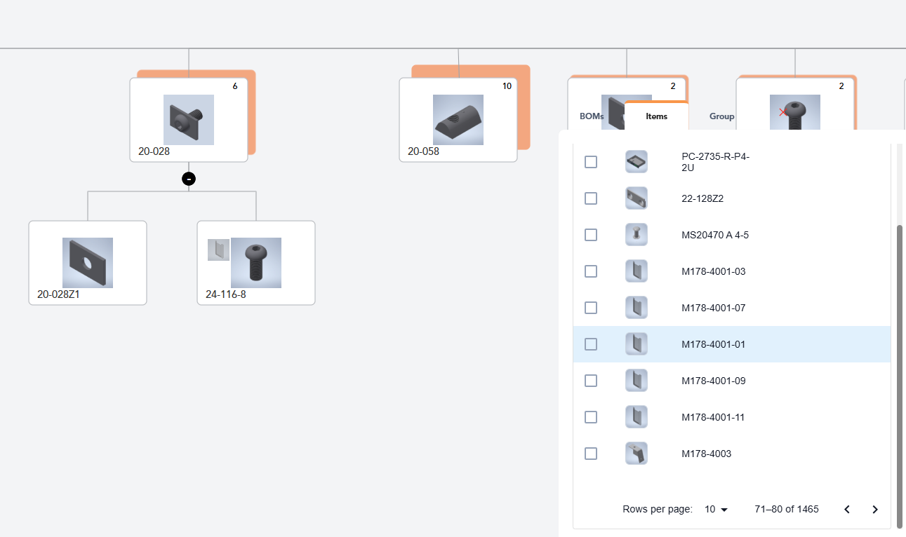 Bill of Materials Screen, BOM Line – Central Innovation MFG Knowledge Base